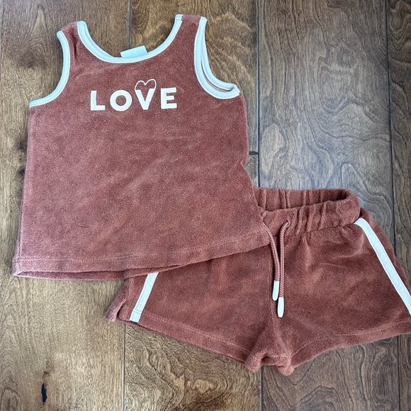 Zara | Matching Sets | Zara Love Terry Cloth Set 69 Mos | Poshmark